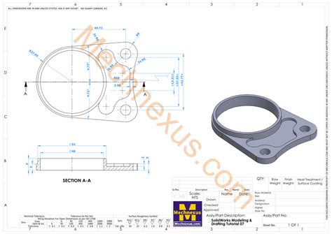 Solidworks Modeling And Drafting 07 Mechnexus