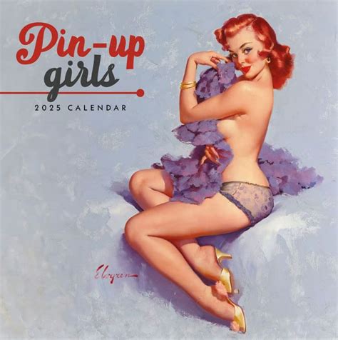 Pin Up Girls 2025 Art Of Gil Elvgren Mini Calendar Sealed Plastic Free
