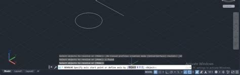 Revolve In AutoCAD Creating D Object Using Parameters Of Revolve