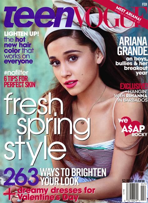 Ariana Grande In Teen Vogue Magazine February 2014 Issue Hawtcelebs