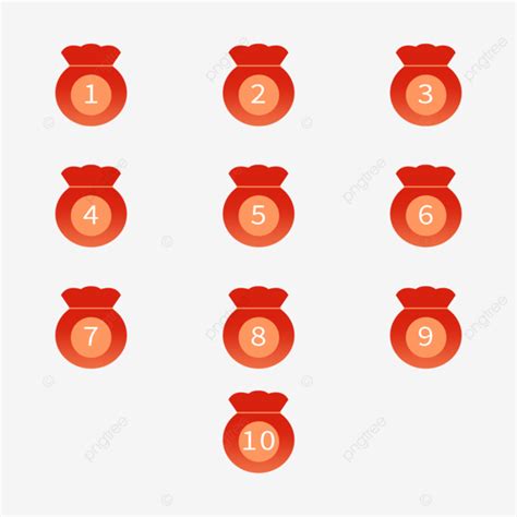 Creative And Simple New Year Lucky Bag Number Separator Creativity Simple New Year Png