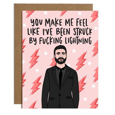 Roy Kent You Make Me Feel Like Lightning Card Brittany Paige Outer