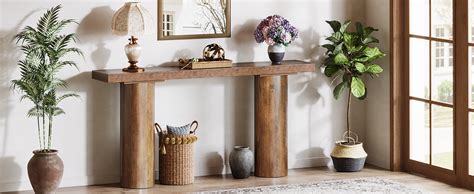Tribesigns 63 Farmhouse Entryway Console Table Narrow