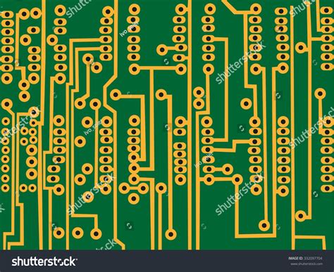 Part Computer Motherboard Vector Illustration Stock Vector Royalty Free Shutterstock