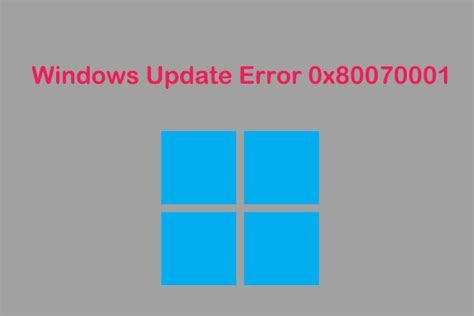 Targeted Solutions For Windows Update Error 0x80070001