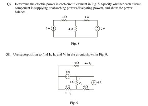 Solved Q7 Determine The Electric Power In Each Circuit