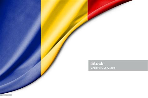 루마니아 플래그 3d 일러스트레이션 텍스트에 대한 흰색 배경 공간이 있습니다 클로즈업 보기 루마니아 국기에 대한 스톡 사진 및 기타 이미지 Istock