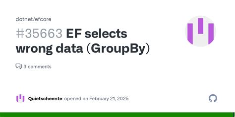 Ef Selects Wrong Data · Issue 35663 · Dotnetefcore · Github