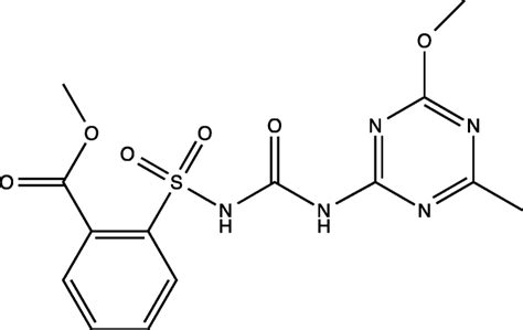 Chemical Structure Of Metsulfuron Methyl Download Scientific Diagram