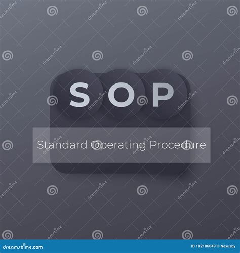 Sop Standard Operating Procedure Vector Concept Stock Illustration Illustration Of