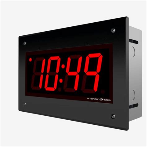 Flush Mount Digital Power Over Ethernet Poe Clocks Illuminate The Time In Large Areas And Long