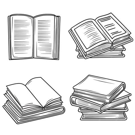 Premium Vector A Collection Of Books With The Words Open On The Top