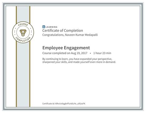 Naveen Patnaik On Linkedin Employee Engagement Course Completion Certificate Course Provided By