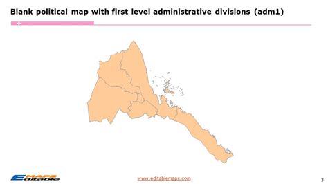 Eritrea Map With Regions And Districts Editable PowerPoint Maps