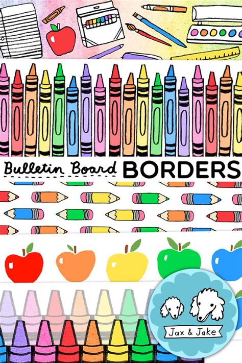 School Doodles Bulletin Board Borders Rainbow Back To School Classroom Decor Bulletin Board