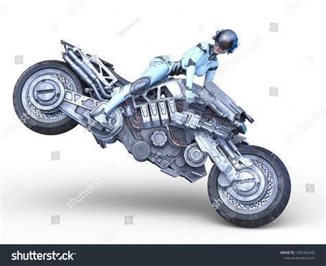 3d Rendering Sexy Rider Stock Illustration 1902302443 Shutterstock