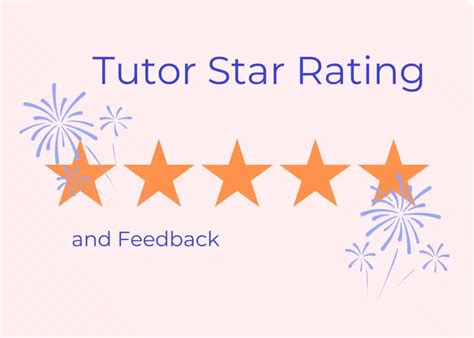 Tutor Feedback System Star Rating For Your Tutors Oases