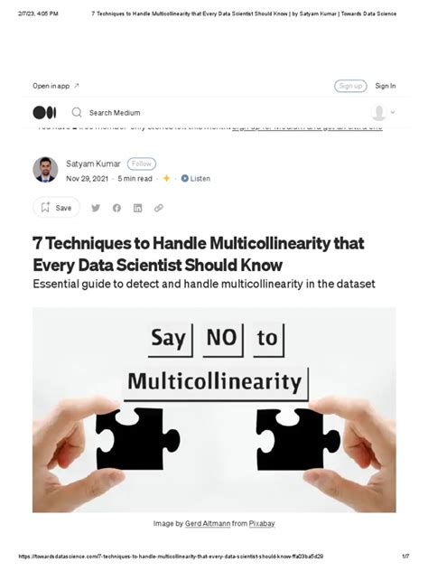 7 techniques to handle multicollinearity that every data scientist