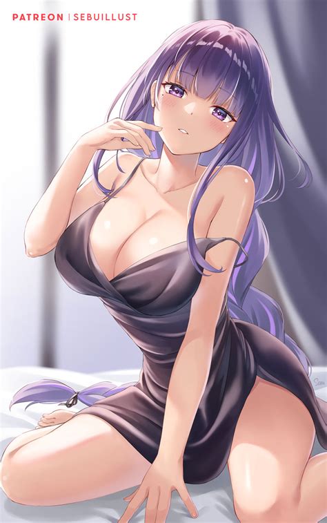 Raiden Shogun Genshin Impact Drawn By Sebu Illust Danbooru