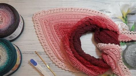 Шарф женский ажурный бактус крючком Идеи для вязания Вязание крючком для новорожденных