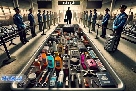 لوازم ممنوعه برای سفر با هواپیما اینفوگرافیک