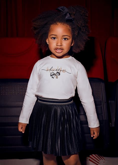 Girl Pleated Skirt Black Mayoral Girl Pleated Skirt Black Mayoral