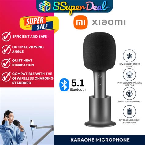 Xiaomi MIJIA K Song Microphone Karaoke Bluetooth 5 1 Connected Stereo Sound DSP Chip Noise