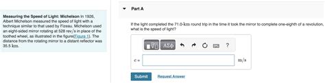 solved measuring the speed of light michelson in 1926