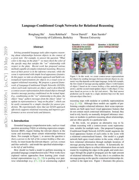 Language Conditioned Graph Networks For Relational Reasoning Deepai