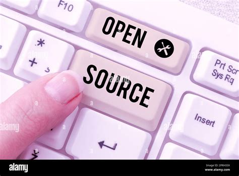 Text Caption Presenting Open Source Internet Concept Contains The