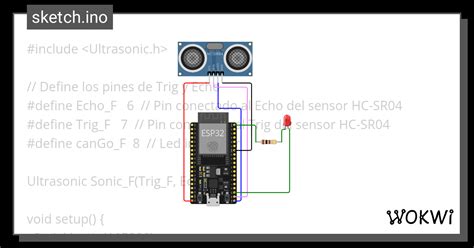 Ultrasonico Wokwi Esp32 Stm32 Arduino Simulator
