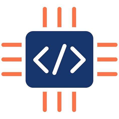 Premium Vector Code Processor Icon