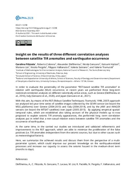 Pdf Insight On The Results Of Three Different Correlation Analyses
