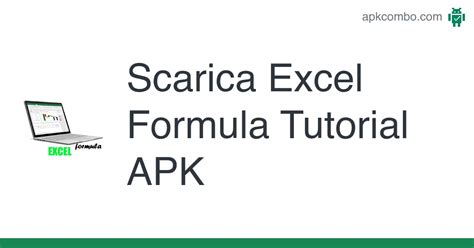 excel formula tutorial apk android app download gratuito