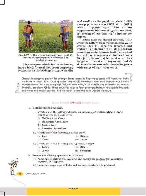 NCERT Book Class 10 Social Science Geography Chapter 4 Agriculture AglaSem Babes