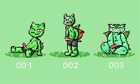 Rule 34 Anthro Bulbasaur Clothing Digital Media Artwork Fushigibana Fushigidane Fushigisou