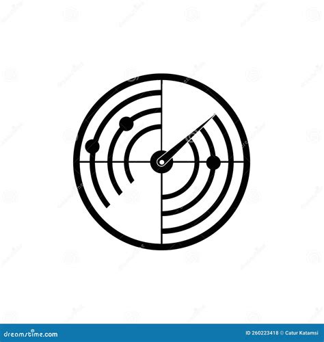 Radar Icon Logo Vector Stock Illustration Illustration Of Outline