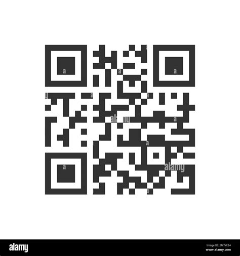 Qr Code Icon Example Of Quick Responce Matrix Barcode In Square Grid