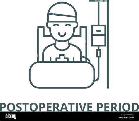 Postoperative Period Vector Line Icon Linear Concept Outline Sign Symbol Stock Vector Image