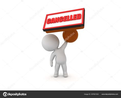 cancelled sign with man