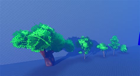 stylized green ghibli style tree pack clearly development