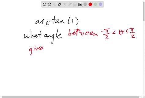 SOLVED Obtain The Exact Value Of The Given Expression Do Not Use A Calculator Arctan