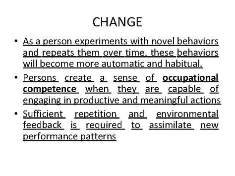 Model Of Human Occupation Moho The Beginning Moho