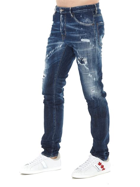 Dsquared Cool Guy Ripped Jeans Straight Leg Jeans S Lb S