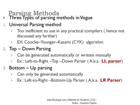 3 Syntax Analysis Parsing Ppt Download