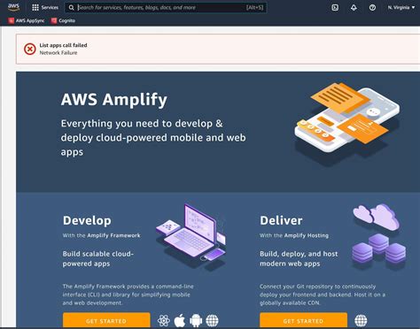 Aws Amplify Fails To List Apps But Health Dashboard Saying Everything Is Ok No Help Available