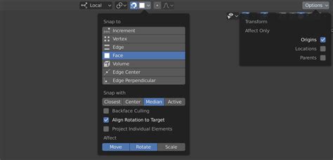 Transforms Set Object Local Axis Based On Face Orientation Blender