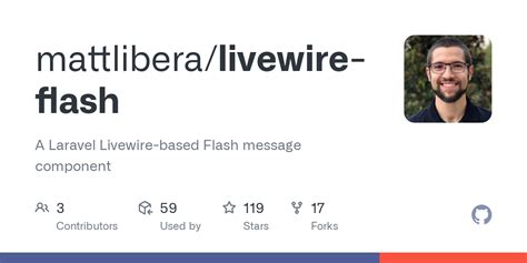 github mattlibera livewire flash a laravel livewire based flash