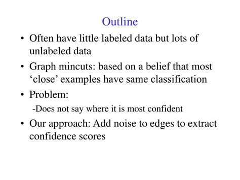 ppt improving the graph mincut approach to learning from labeled and