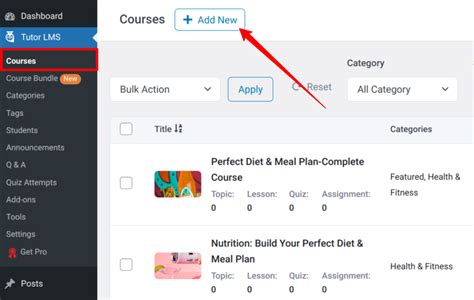 how to create an online course wordpress website with tutor lms